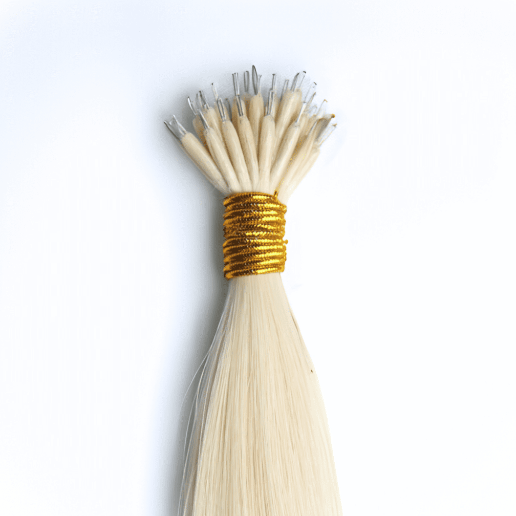 Ice Blonde Remy Nano Tip Hair Extensions | Dianne Marshall