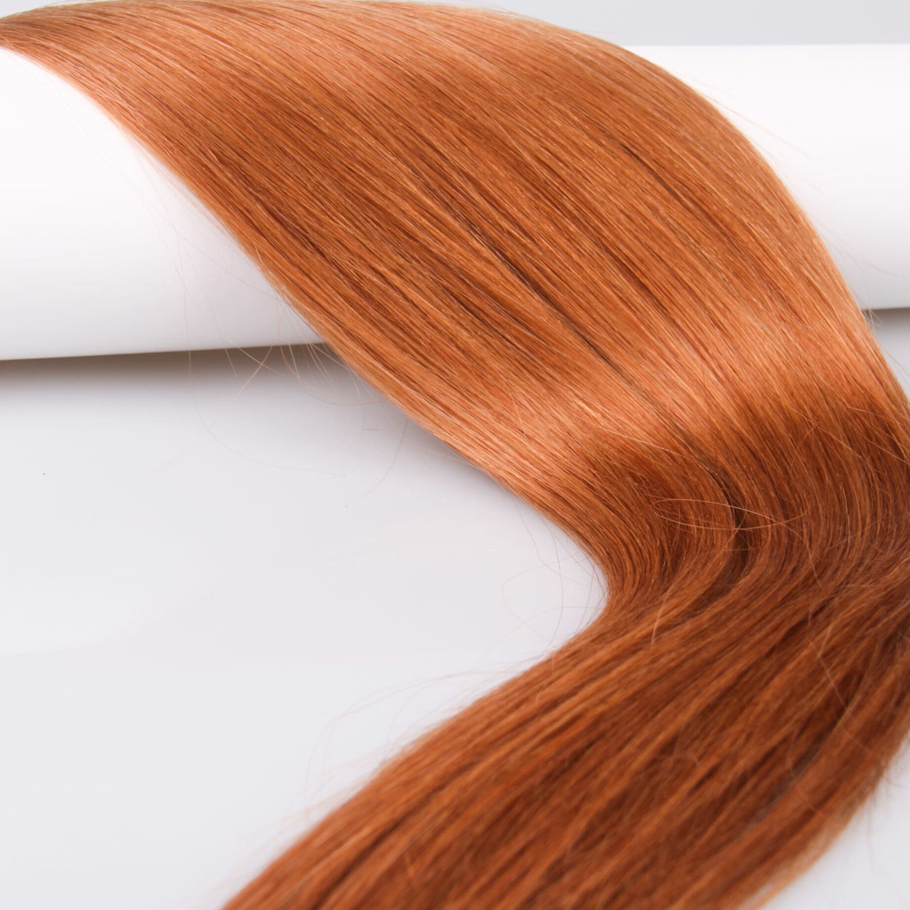 20" Red Copper Remy Flat Tip Extensions | Dianne Marshall