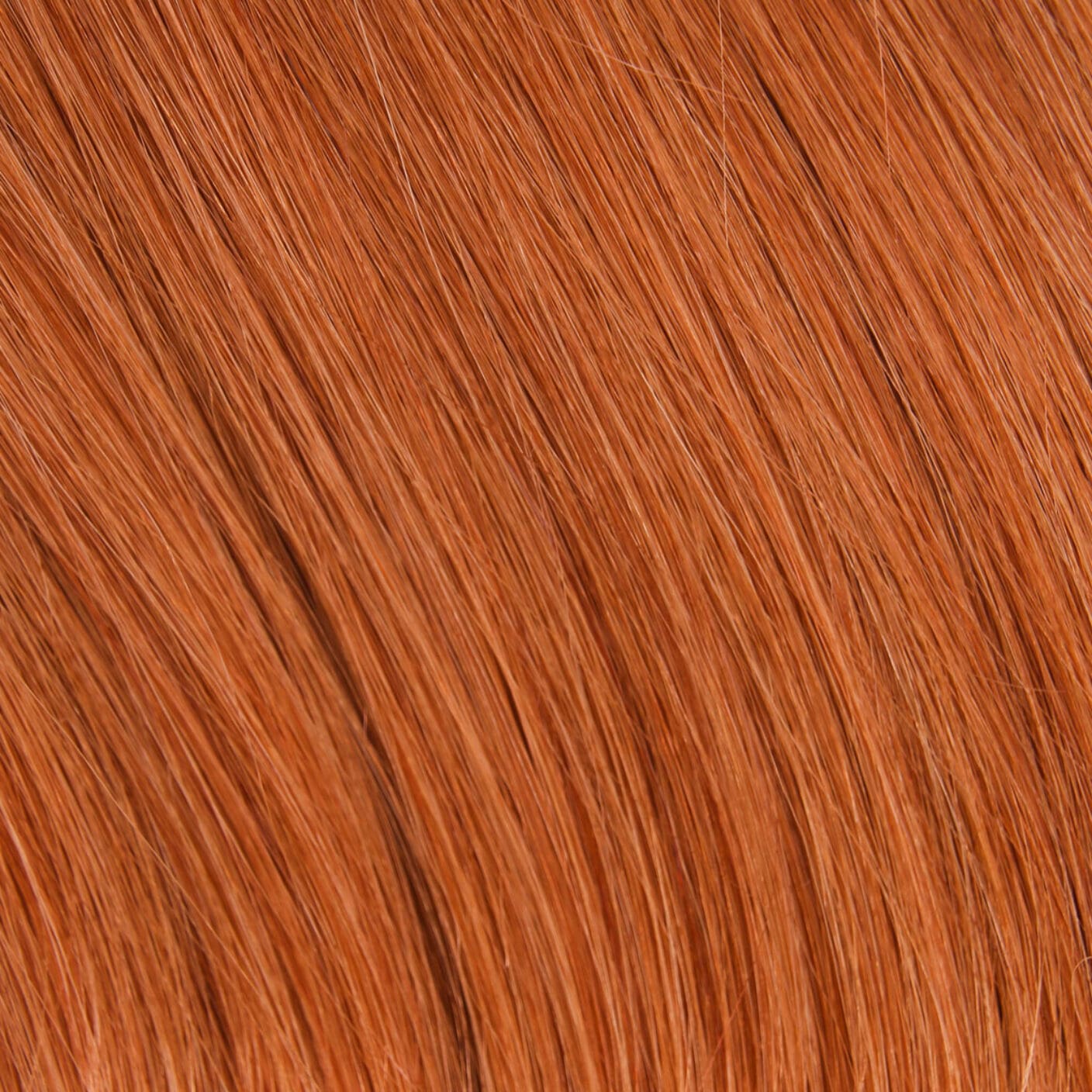 20" Red Copper Remy Flat Tip Extensions | Dianne Marshall